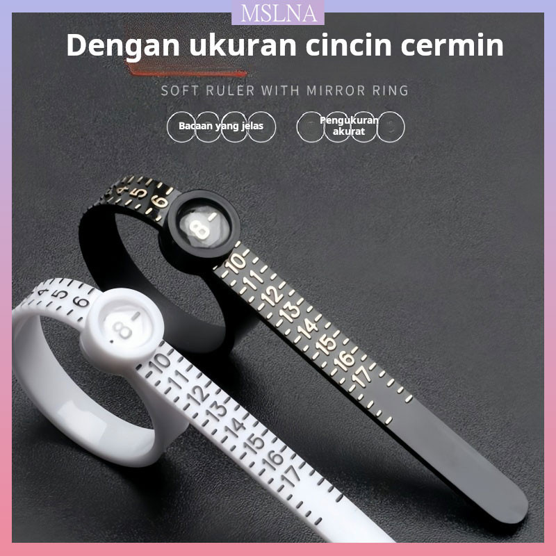 Jual Sabuk pengukur cincin dengan kaca pembesar, penggaris lembut ...