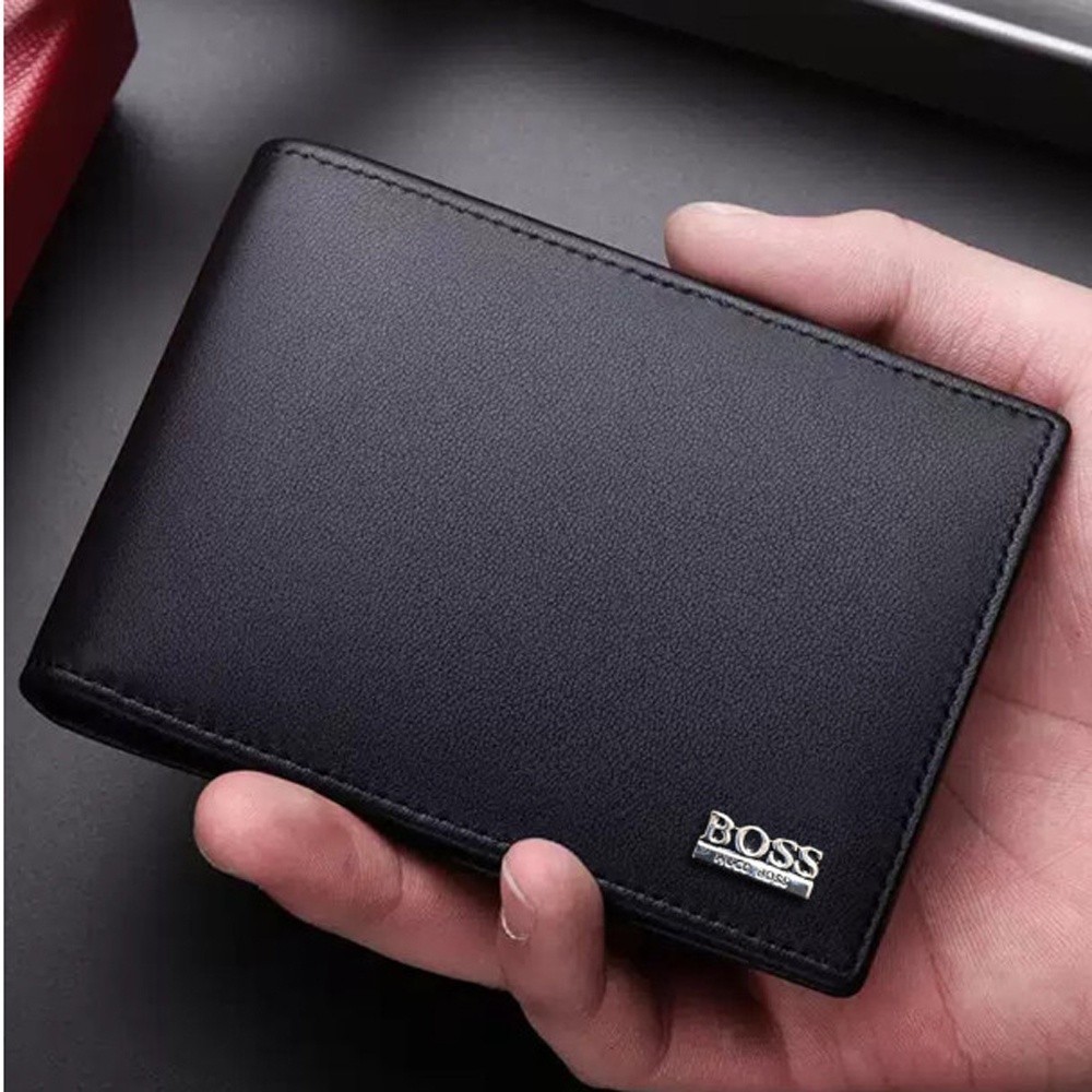 Jual Dompet Lipat Dompet BOSS + Box Premium Dompet PU Original Pendek ...