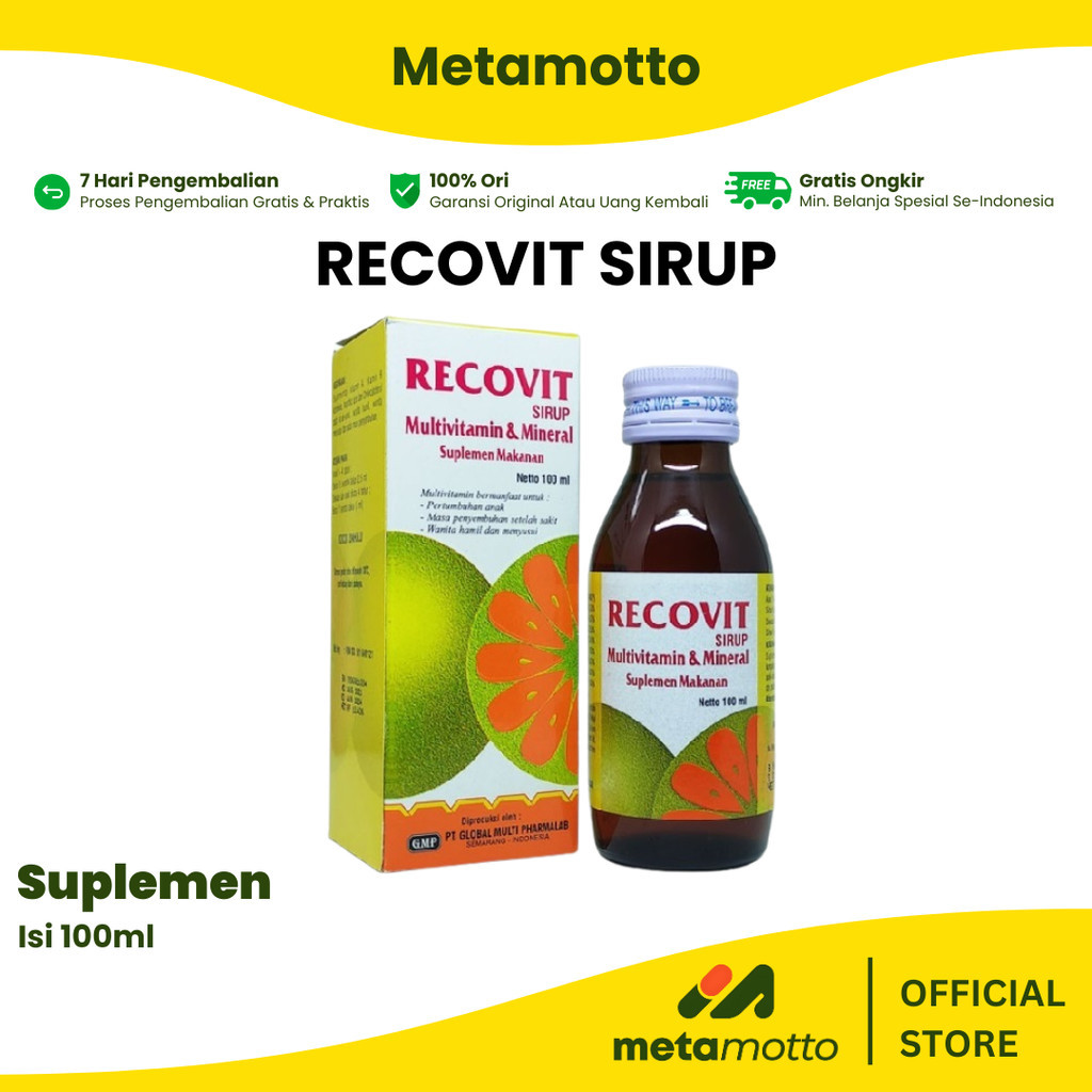 Jual Recovit Syrup 100ml - Metamotto Setia | Shopee Indonesia