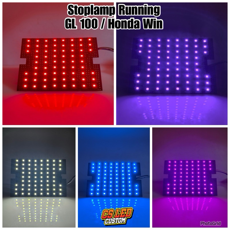 Jual Stoplamp Running GL 100 / GL Kotak / Honda Win 11 mode Led Strip ...