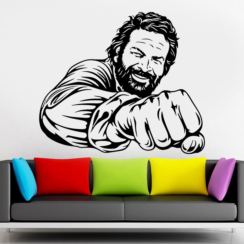 Jual Sticker Mural Bud Spencer Famous Famous Italian Comedian Actor ...
