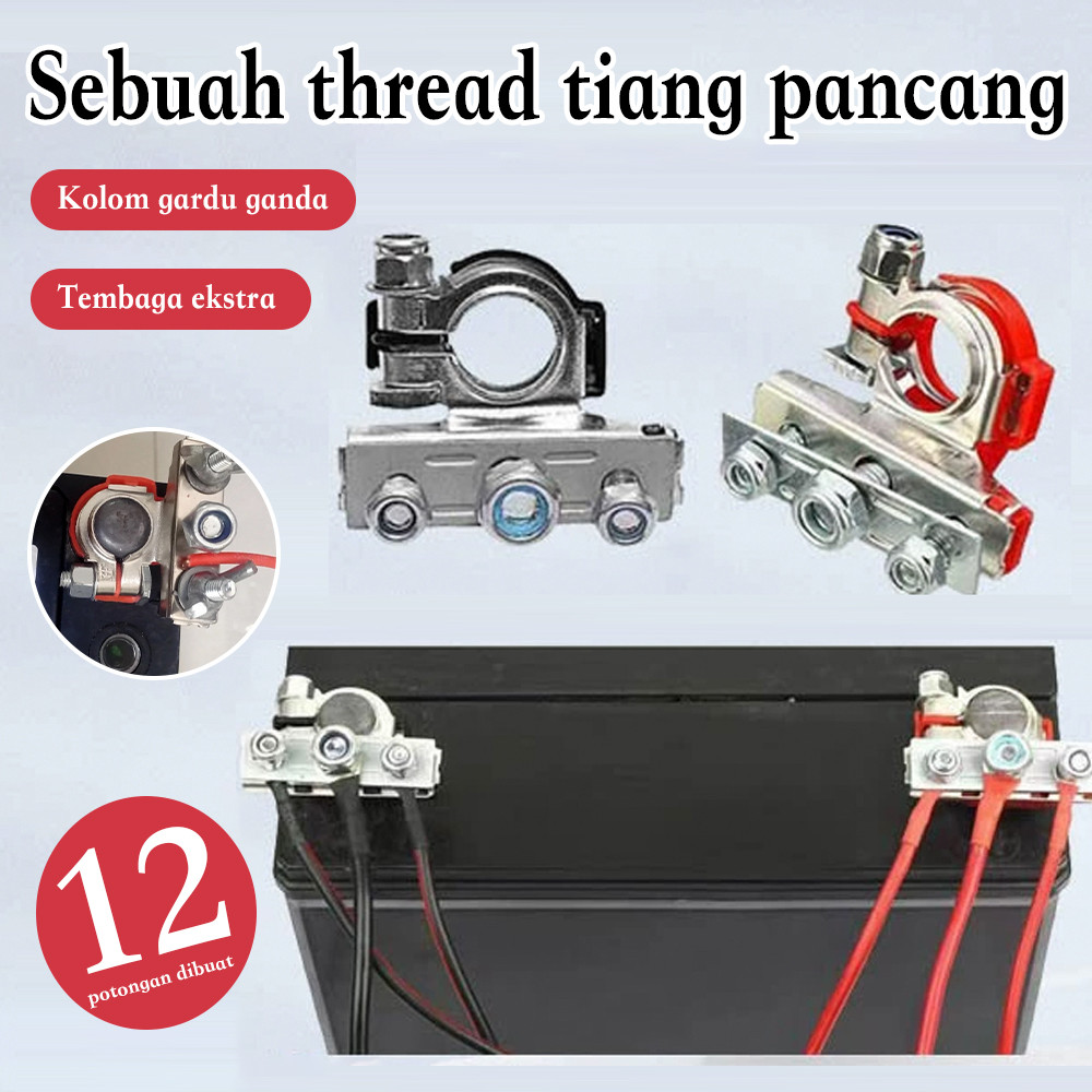 Jual Terminal Kepala Aki Mobil Bahan KUNINGAN Klem Accu Mobil Tembaga ...