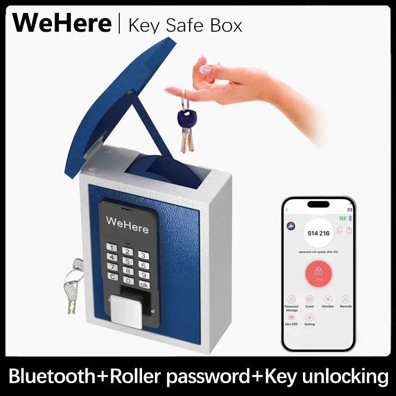 Jual Password Remote Control Key Lock Box Wall Mount with Key Drop Slot ...