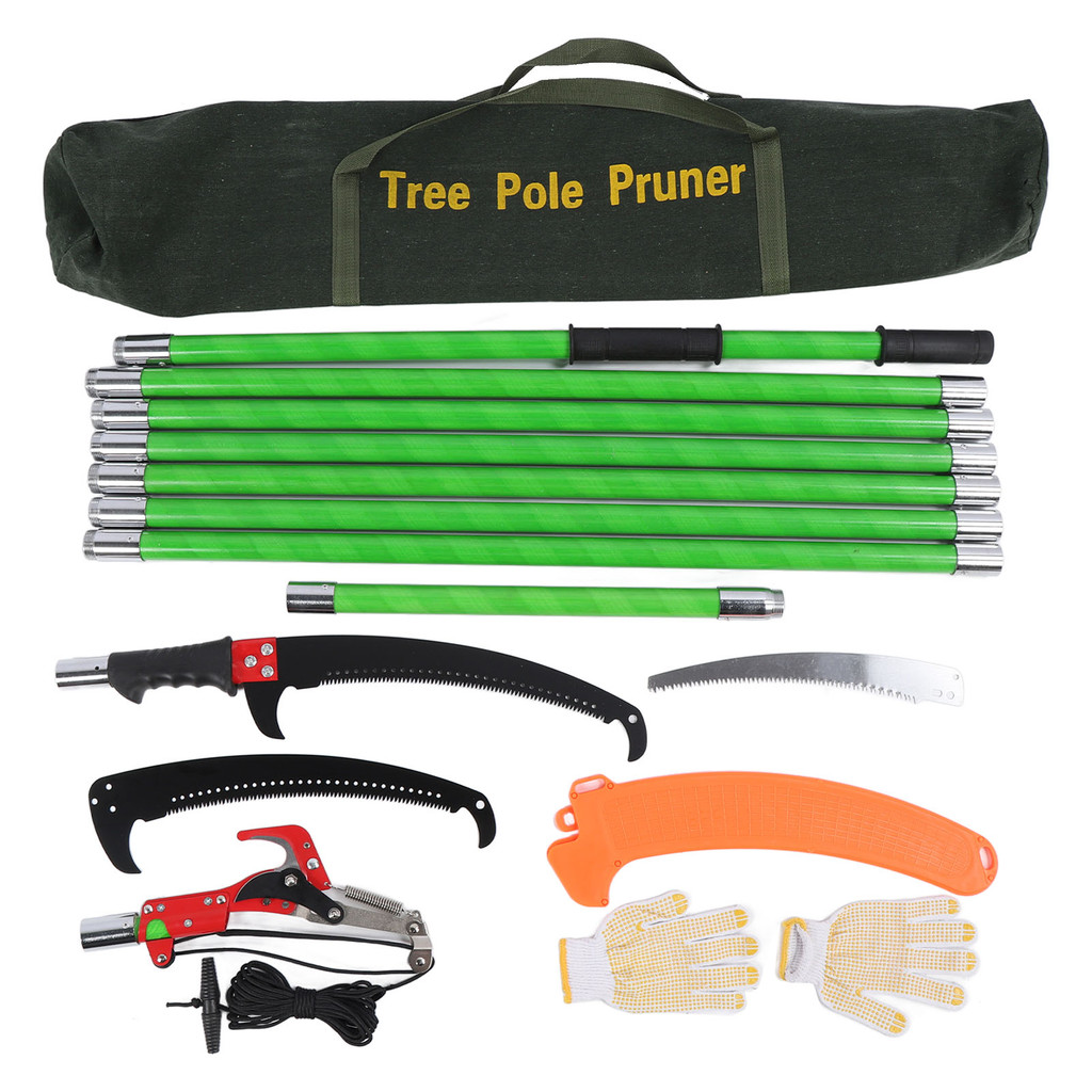 Jual Manual Pole Saw 26 Feet Extendable Tree Pole Pruner High Branch ...