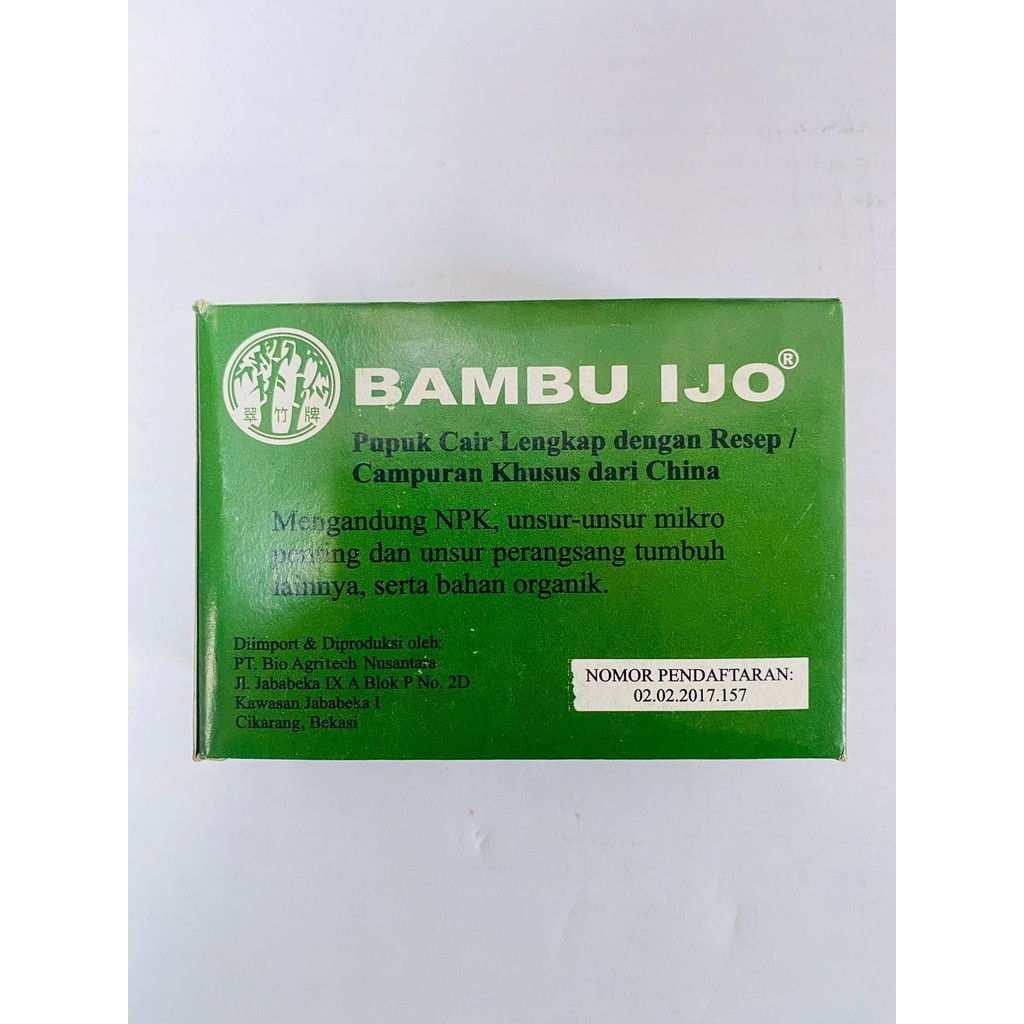 Jual Pupuk Cair Lengkap BAMBU IJO Mengandung NPK isi 12 ml dari Bio ...