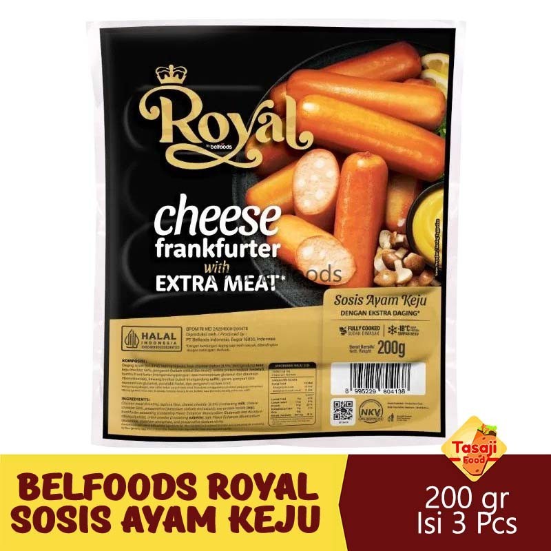 Jual Belfoods Royal Sosis Ayam Keju Extra Daging Cheese Frankfurter Isi ...