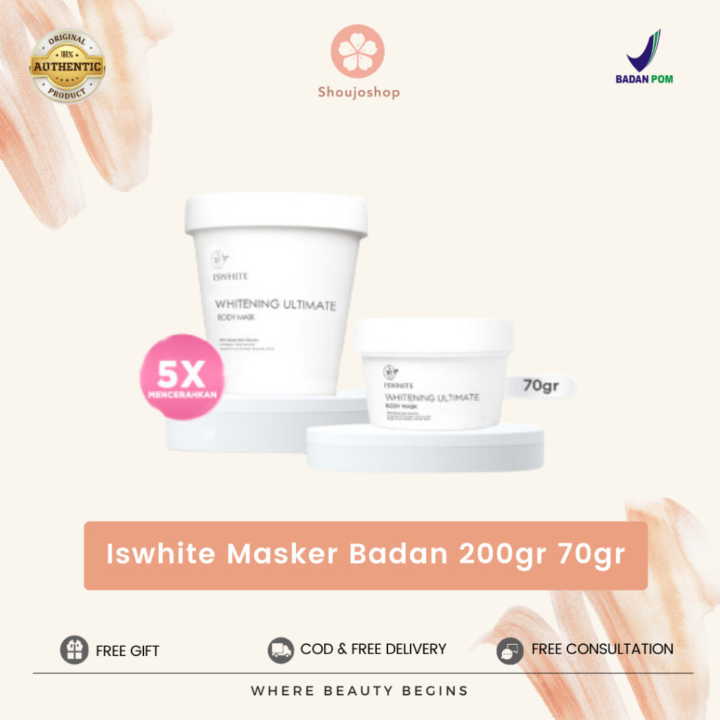 Jual Iswhite Masker Badan 200gr 70gr | Shopee Indonesia