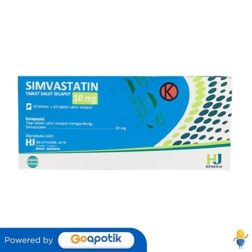 Jual Simvastatin Hexpharm 10 Mg Box 100 Tablet | Shopee Indonesia