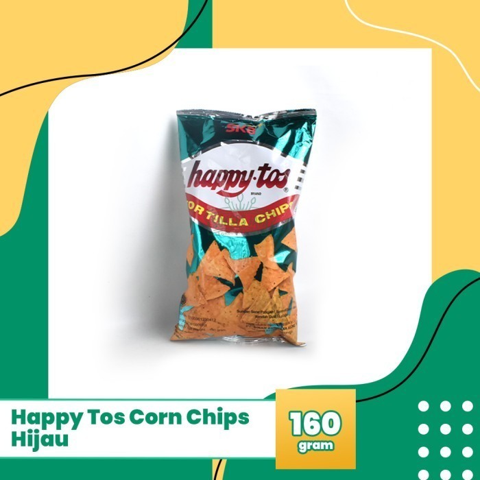 Jual Happy Tos tortilla chips hijau 140 gram | Shopee Indonesia
