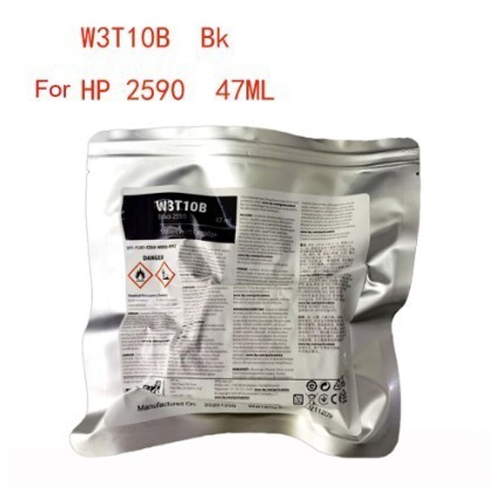 Jual HP W3T10B Black 2590 Solvent Print Cartridge 47 ml TIJ Printer ...