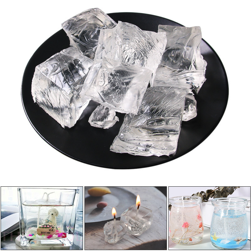 Jual 1000g Jelly Wax Diy Candle Making Material Transparent Wax Raw ...