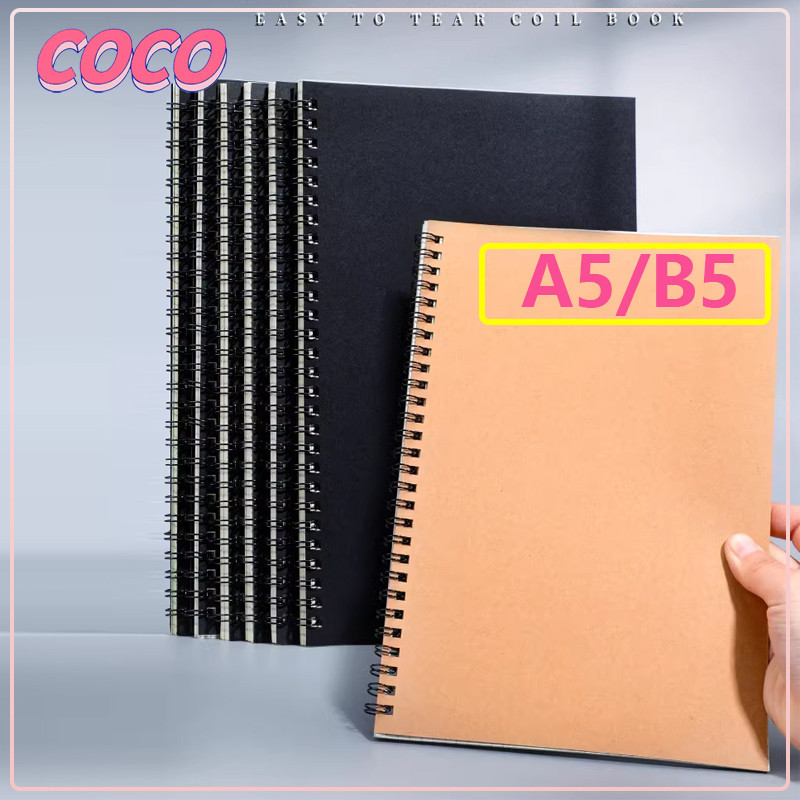 Jual Spiral Notebook / Buku Spiral A5/B5 60 lembar / buku kumparan-coco ...