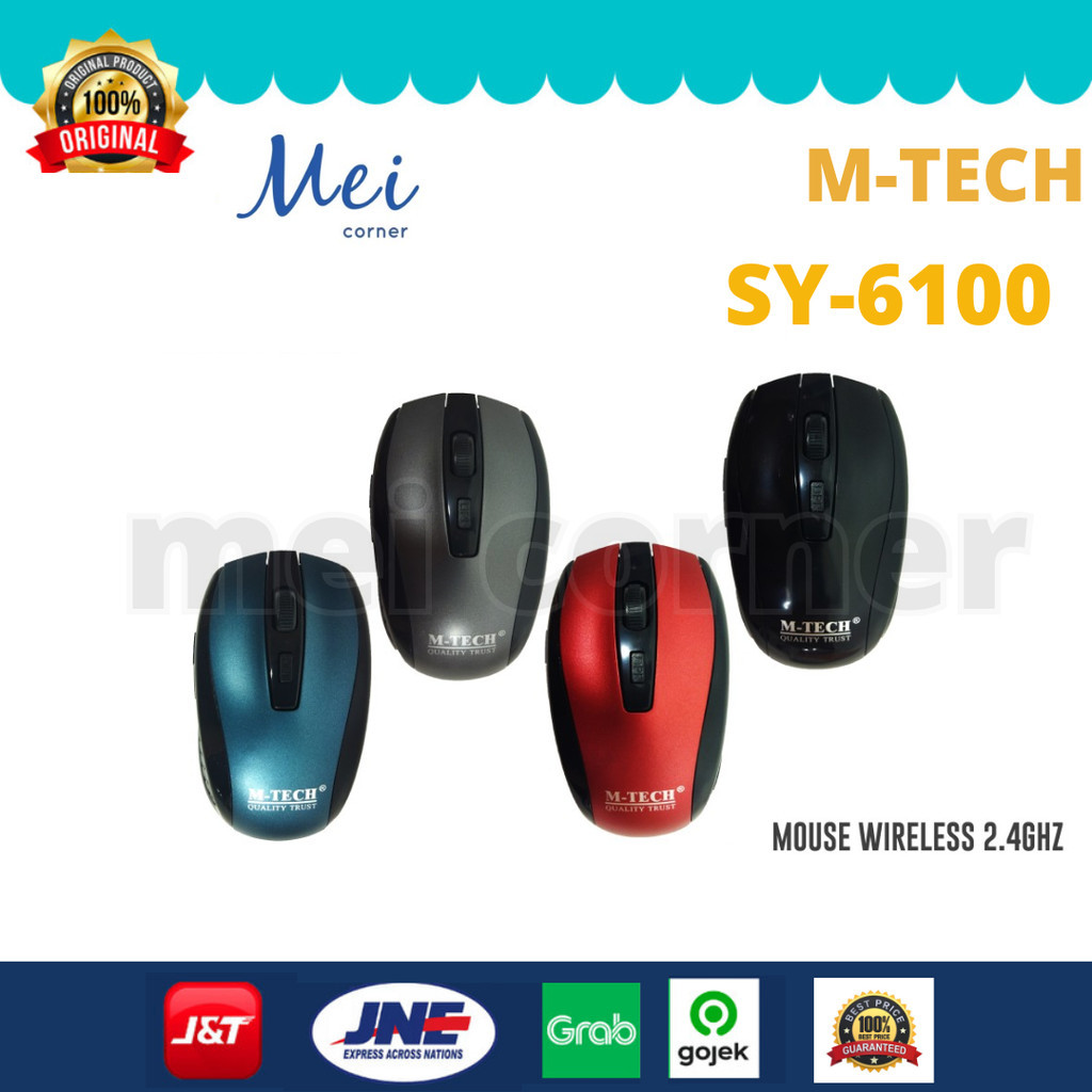 Jual MOUSE WIRELESS M-TECH SY-6100 2.4GHZ 1600 DPI (MC) | Shopee Indonesia