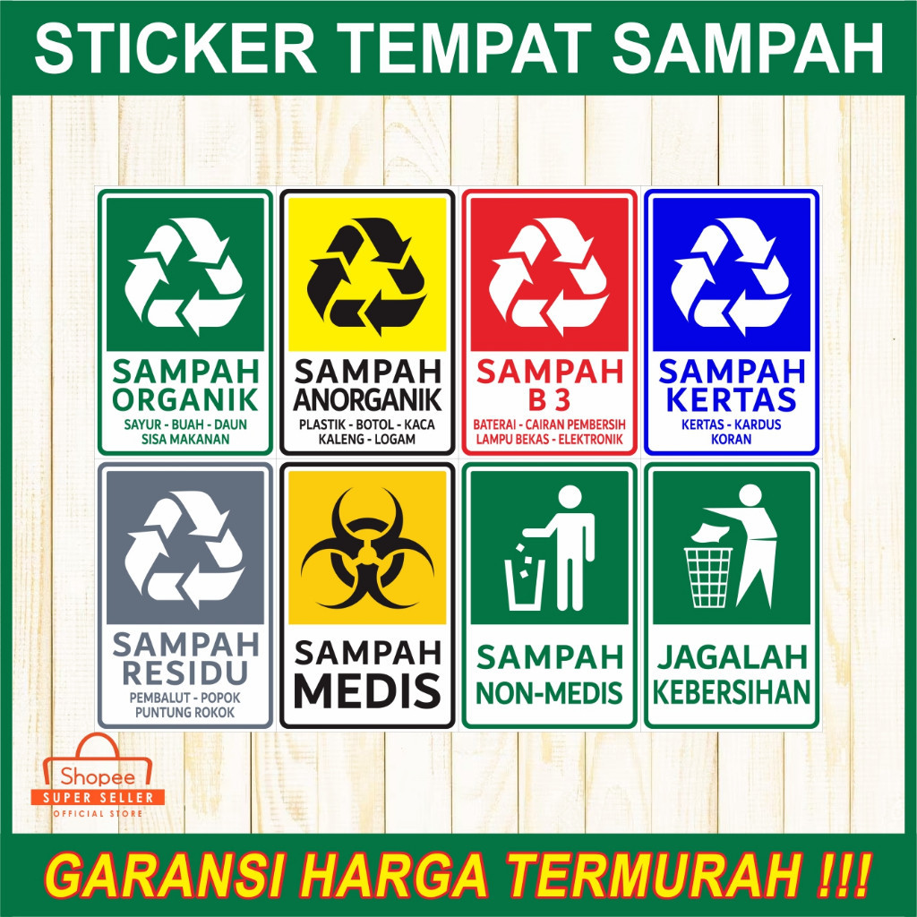 Jual STICKER TEMPAT SAMPAH | Shopee Indonesia