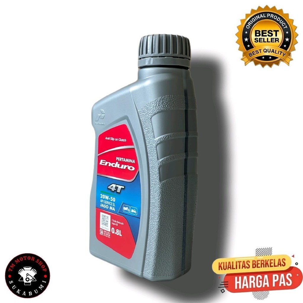 Jual OLI PERTAMINA ENDURO 4T SAE 20W-50 0.8 Liter | Shopee Indonesia