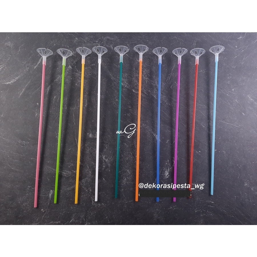 Jual Hiasan Pesta - Stick Balon Warna / Gagang Balon / Pegangan Balon ...