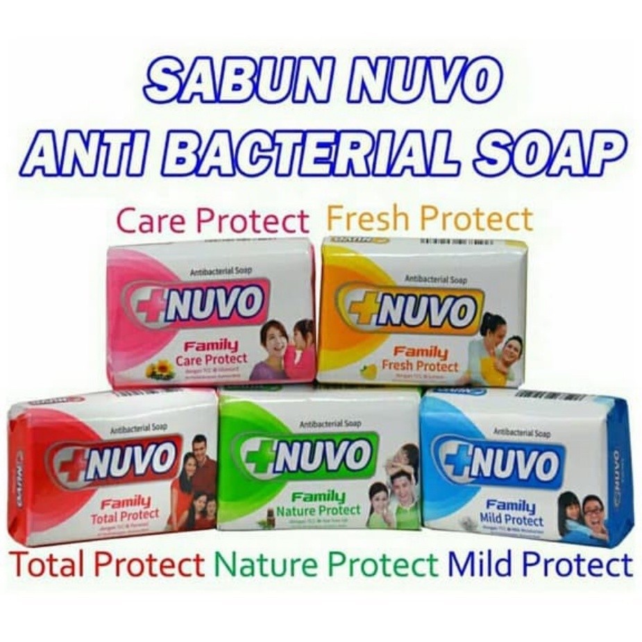Jual NUVO FAMILY BAR SOAP 76gr SABUN MANDI BATANG BATANGAN CARE FRESH NATURE TOTAL MILD PROTECT ...