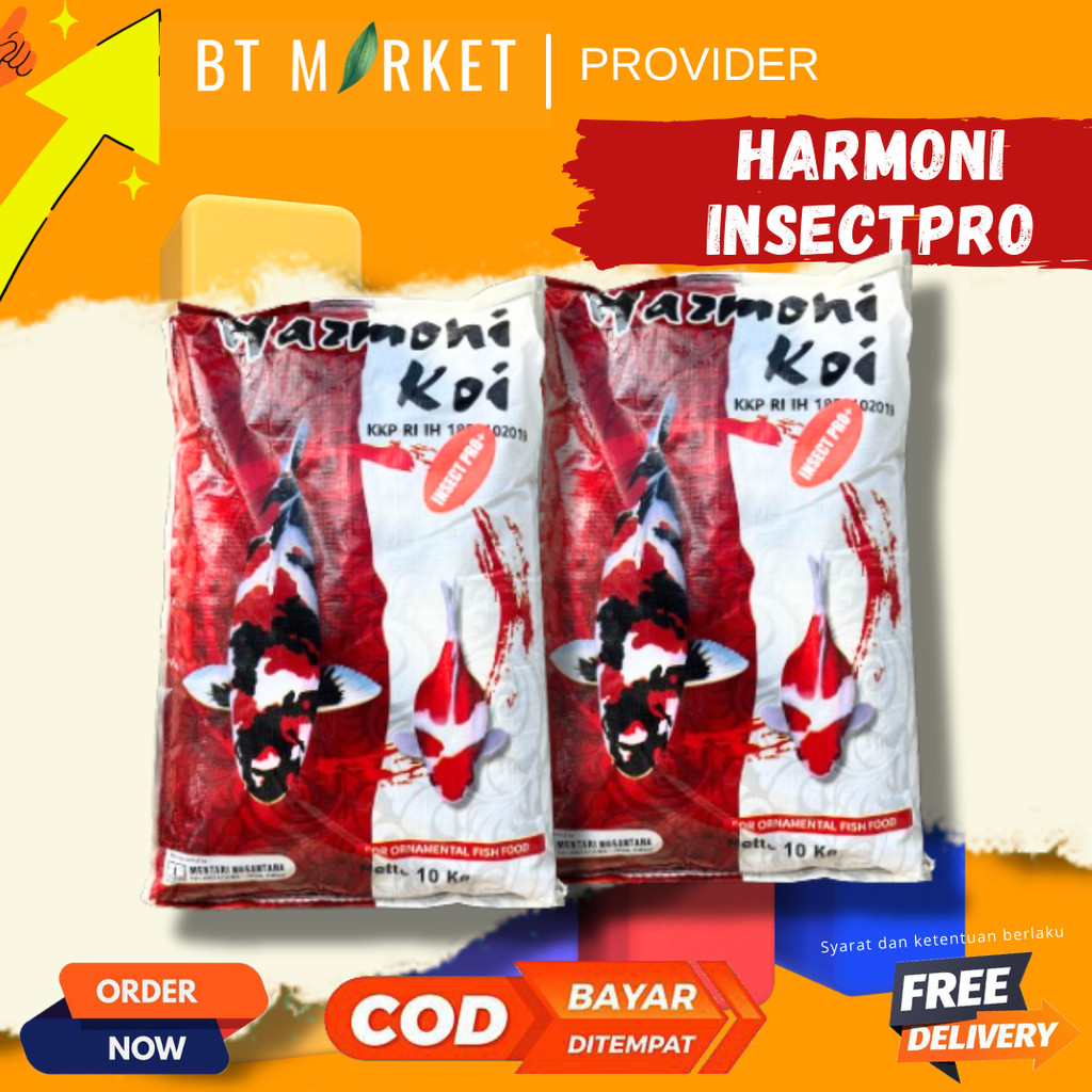 Jual 5KG HARMONI INSECT PRO+ 2MM Pakan Indukan Koi tepung maggot ...