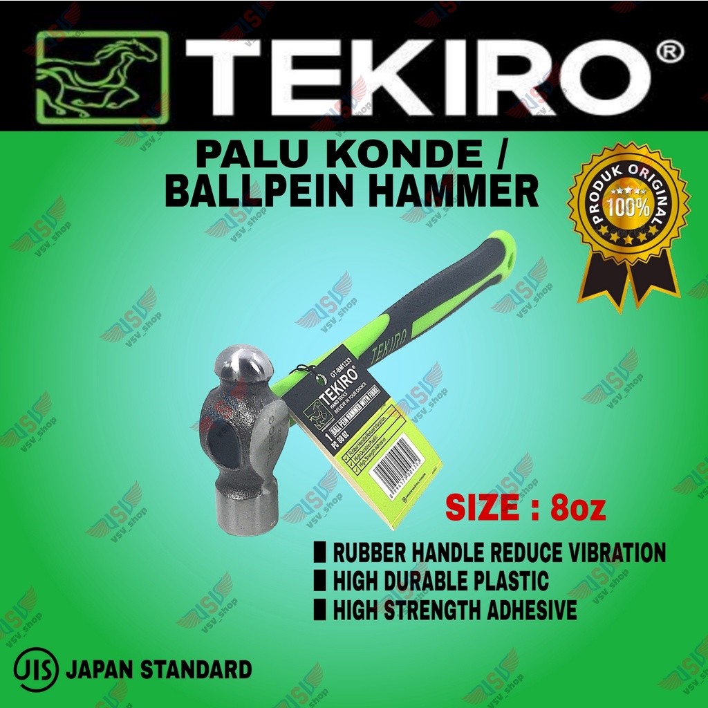 Jual TEKIRO PALU KONDE 8 OZ TEKIRO BALLPEIN HAMMER 80Z / palu konde 8oz ...