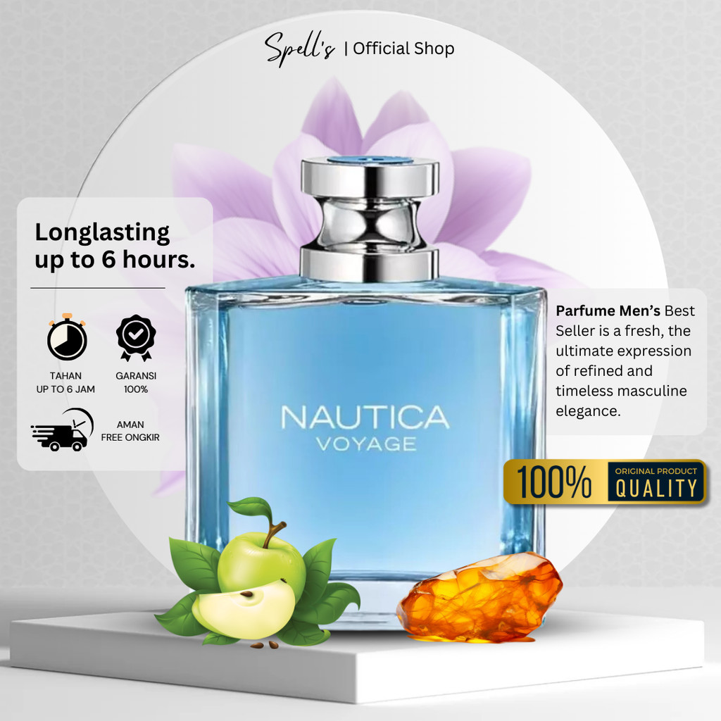 Jual [PREMIUM] Nautica Voyage Men EDT 100ml Premium 1:1 ORIGINAL ...