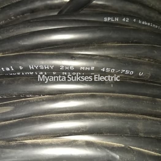Jual Kabel Listrik Serabut NYYHY NYSHY 2x6mm 2x6 mm JEMBO Potongan/Meteran | Shopee Indonesia