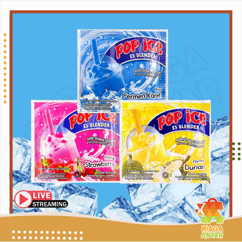 Jual NA Pop Ice Es Blender Satuan / Popice Minuman Sachet Serbuk Bubuk ...
