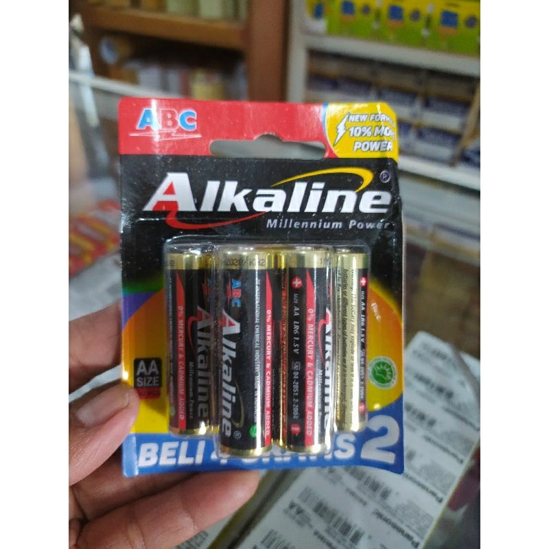 Jual Baterai ABC Alkaline AA 4+2 ( 6pcs ) | Shopee Indonesia