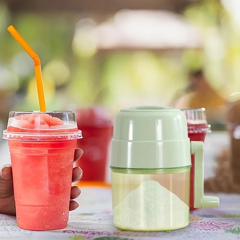 Jual Mini Ice Crusher, Machine Portable Ice Shaver Hand Operated Shaved ...