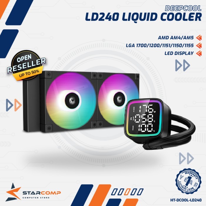 Jual Deepcool LD240 DIGITAL ARGB AIO CPU Cooler 240mm Liquid Cooler | Shopee Indonesia