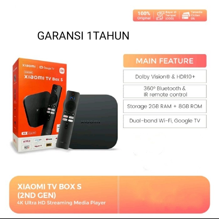 Jual mi tv BOX s 2nd gen 2 MIBOX S Gen 2 4K generasi 2 Ultra HD Android ...
