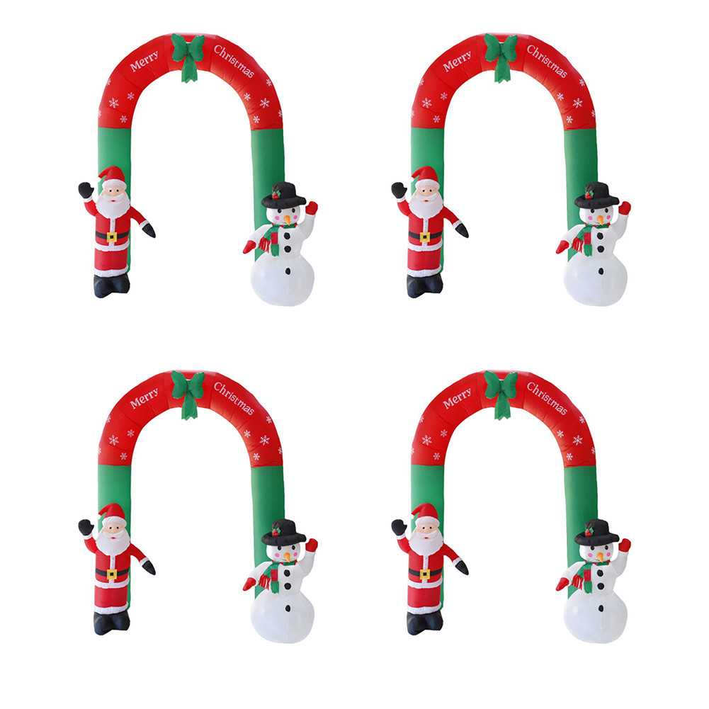 Jual 2.4M Christmas Inflatable Arch with LED Light Department Store ...