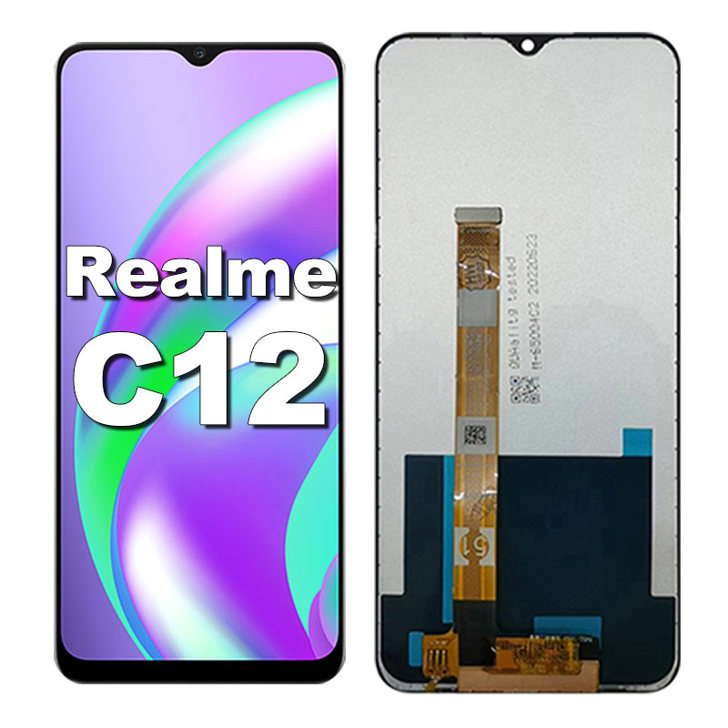 Jual LCD Realme C12 Original COD TOUCHSCREEN Fullset Crown Murah ...