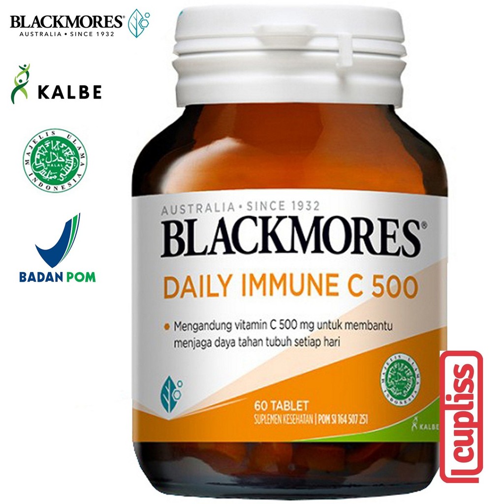 Jual BLACKMORES Multivitamin Daily Immune C500 - 60 caps BPOM Kalbe ...