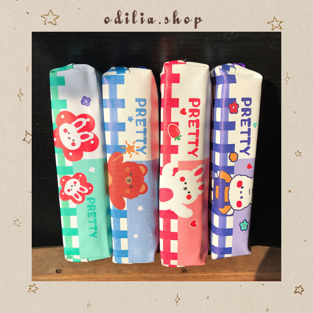 Jual FREE PULPEN Kotak Pensil Karakter Cute Animal Square Aesthetic ...