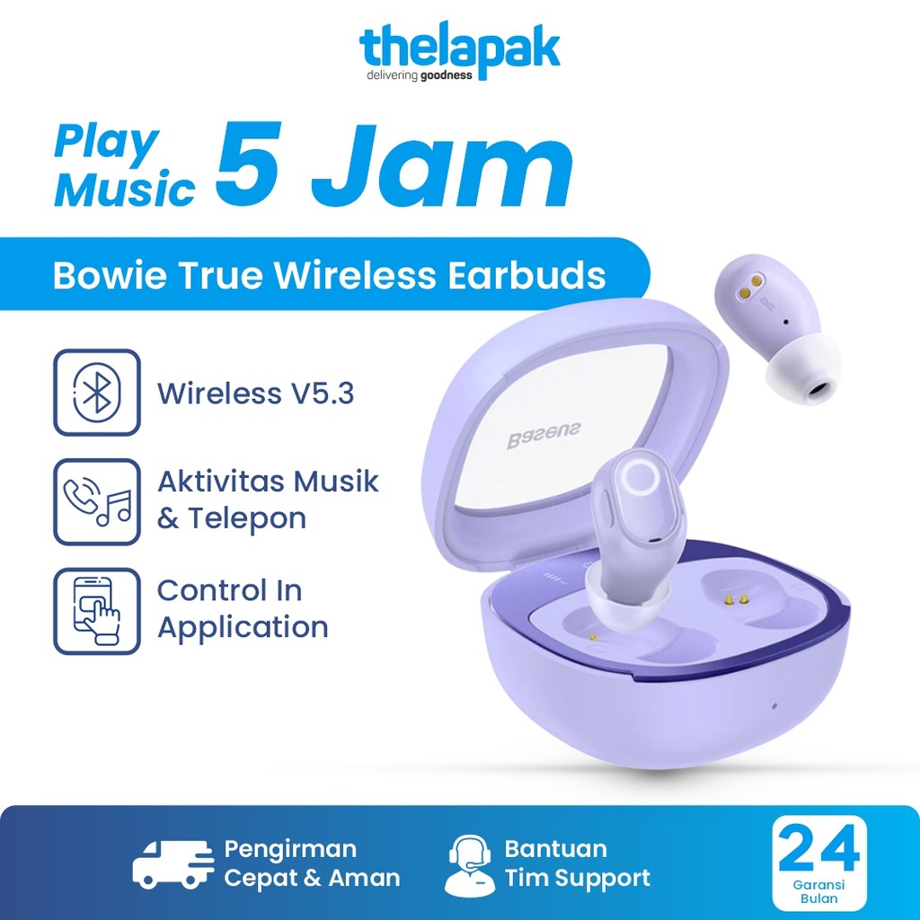 Jual BASEUS Encok Bowie TWS Mini True Wireless Earphone Bluetooth WM02 ...