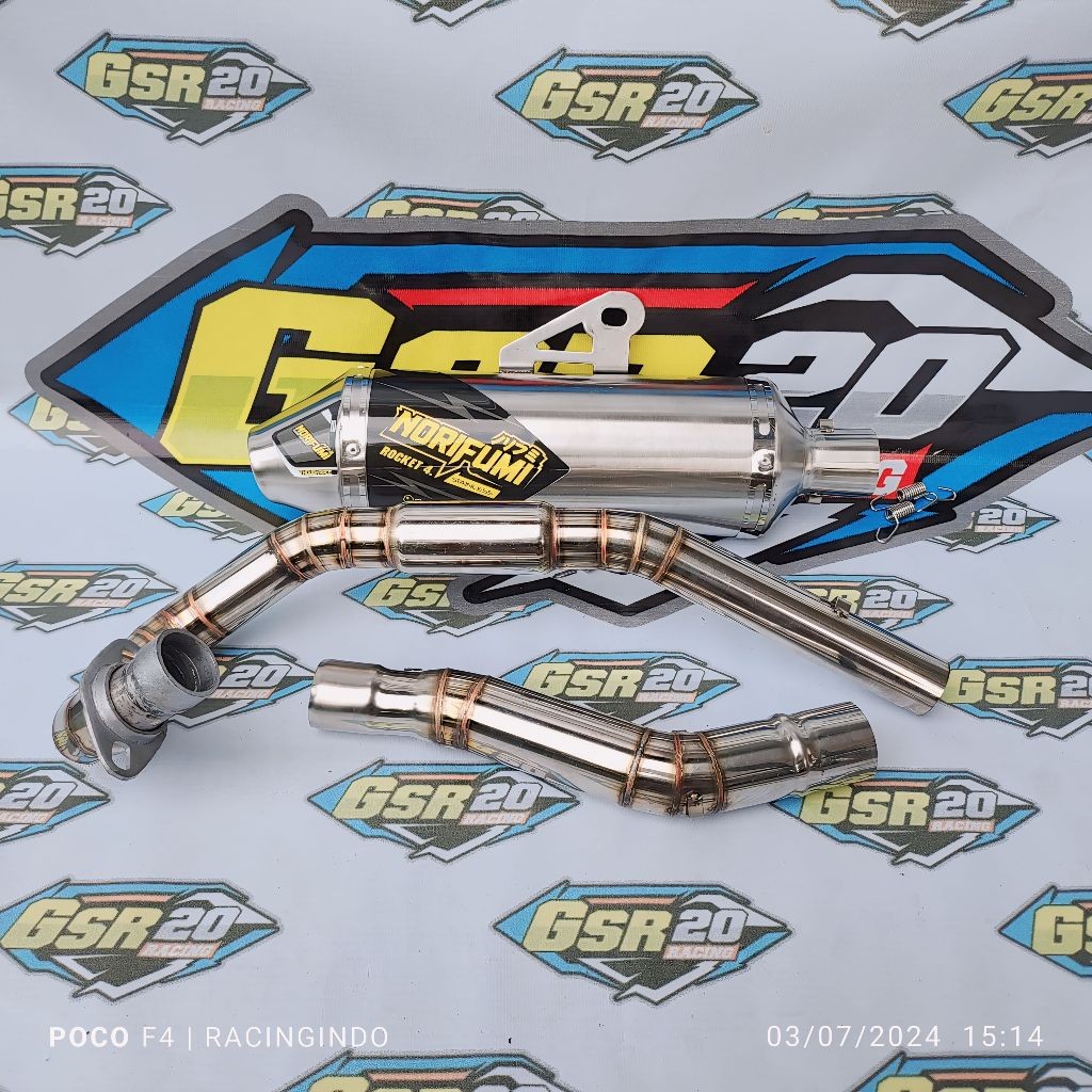 Jual ท่อไอเสีย Norifumi Rocket4 So Calif ksr 110 ksr pro xrm 110 xrm ...