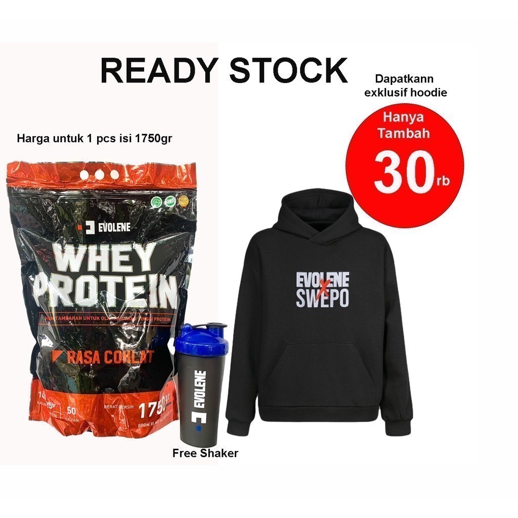 Jual EvoWhey Evolene Whey Protein 1750gr/50 Sachet - Suplemen Fitness ...