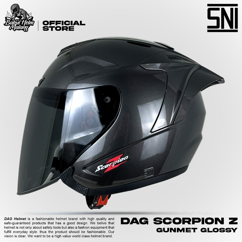 Jual Helm DAG DRAGONZ Gunmet Half Face Model Optimuz | Helm Half Face ...