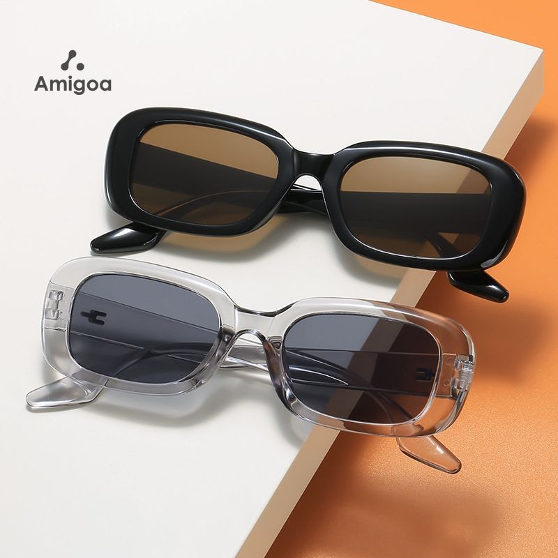 Jual Amigoa COD ⚡Kacamata Hitam Kece Kotak Fashionable Kacamata Hitam ...