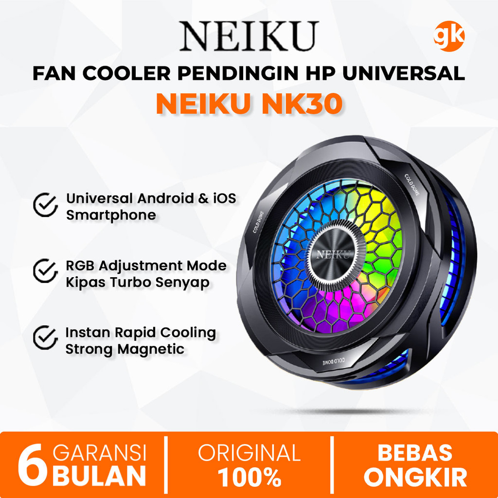 Jual NEIKU NK30 Cooling Fan Cooler Semiconductor Magnetic & Clip Jepit ...
