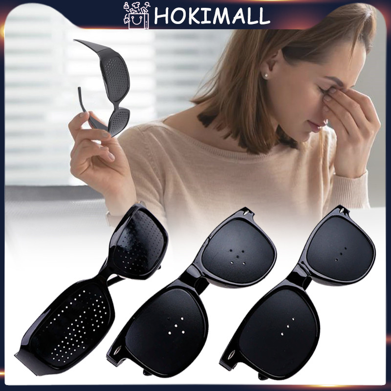 Jual Kacamata Terapi Anti Myopia Pinhole Glasses Pijat Terapi Mata Dengan Kacamata Berlubang ...