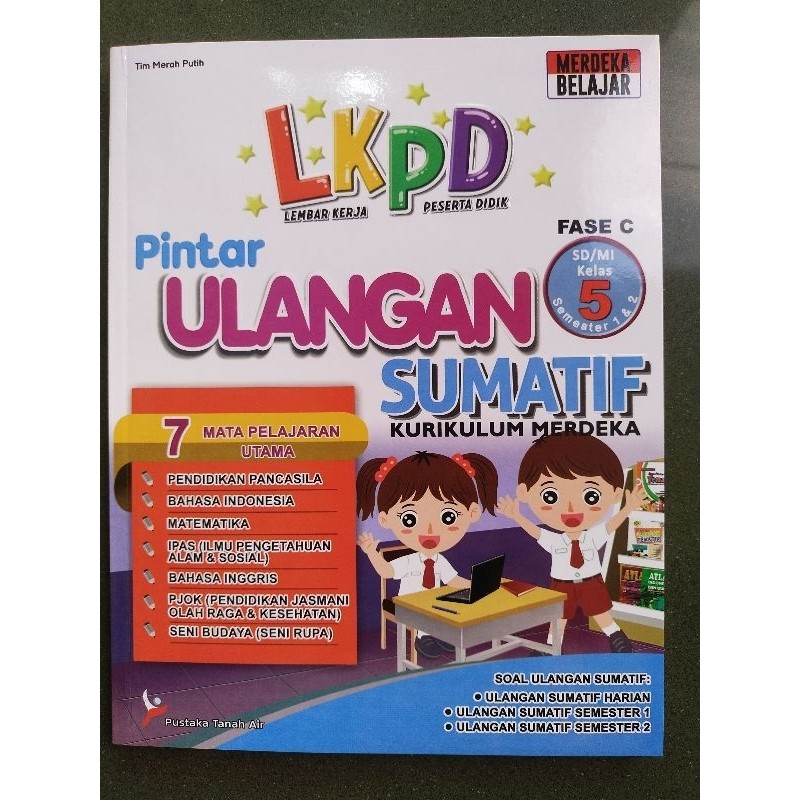 Jual LKPD Pintar Ulangan Sumatif untuk SD/MI [CP TERBARU 2024], Edisi Revisi 2024 kls 5 semester ...