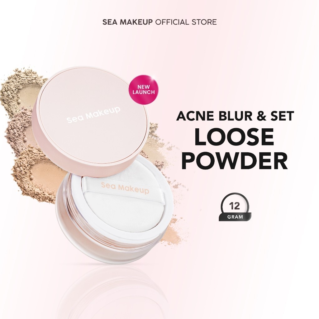 Jual [NEW LAUNCH] Sea Makeup Acne Blur and Set Loose Powder Bedak tabur ...