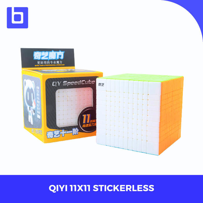 Jual Cube 11x11 Qiyi 11x11 Stickerless Original | Shopee Indonesia