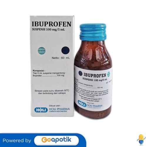 Jual Ibuprofen Holi 100 Mg/5 Ml Suspensi 60 Ml | Shopee Indonesia