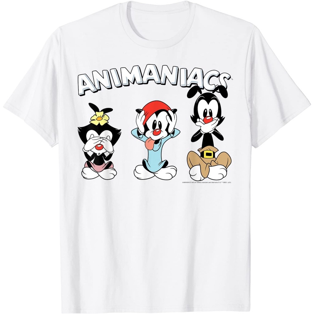 Jual COD Baju Kaos Animaniacs Yakko Wakko & Dot See Hear Speak No Evil ...