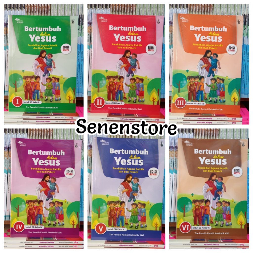 Jual NEW Buku Agama Katolik Bertumbuh Dalam YESUS Kelas 1 2 3 4 5 6 SD ...