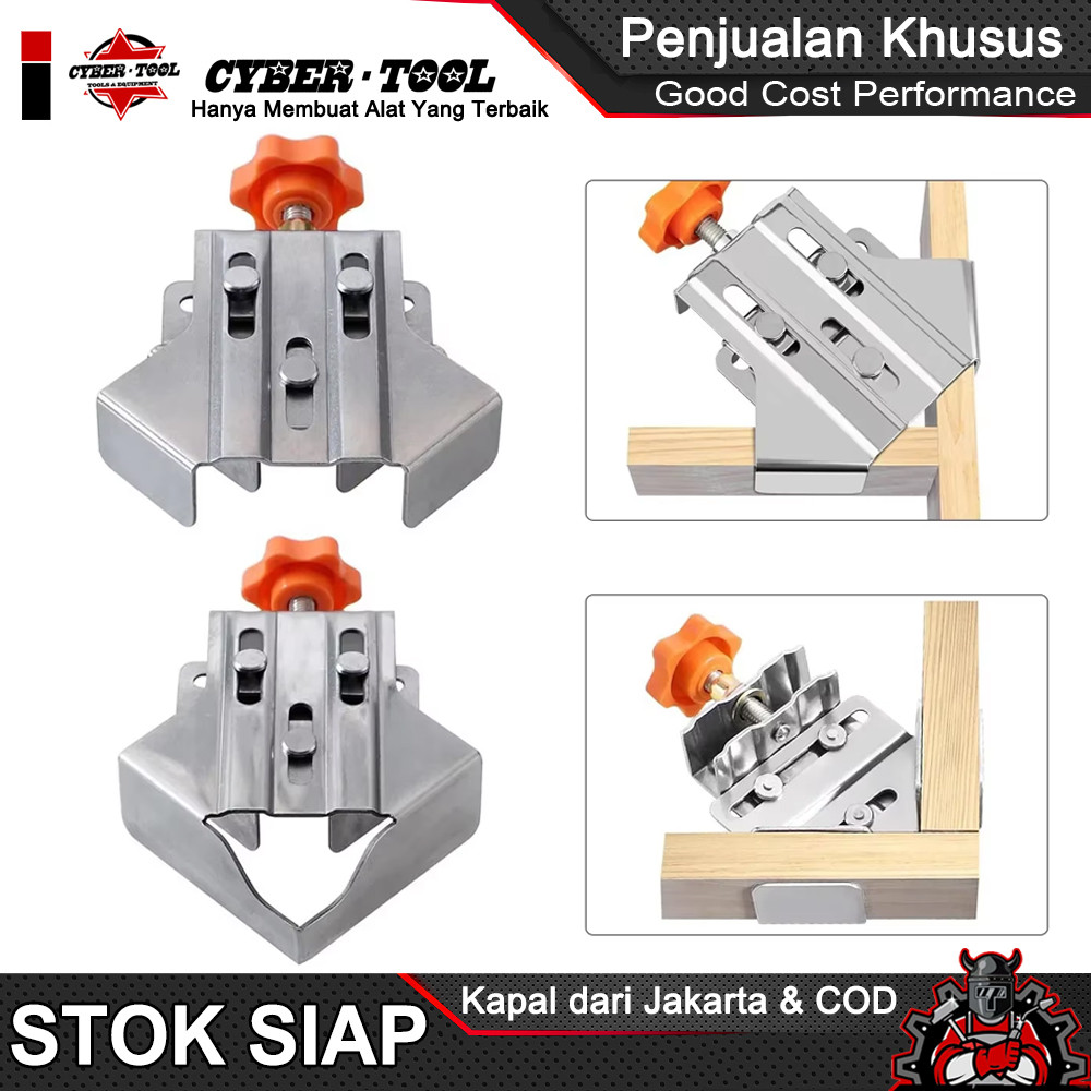 Jual Klem Sudut 90° Stainless Adjustable – Penjepit Bingkai Kayu untuk ...