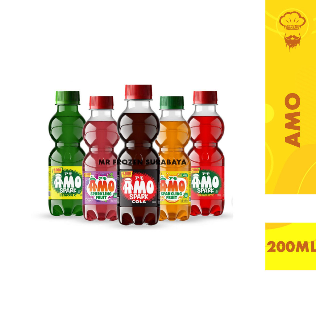 Jual Amo Sparkling Water Minuman Soda Lokal 200ml | Shopee Indonesia