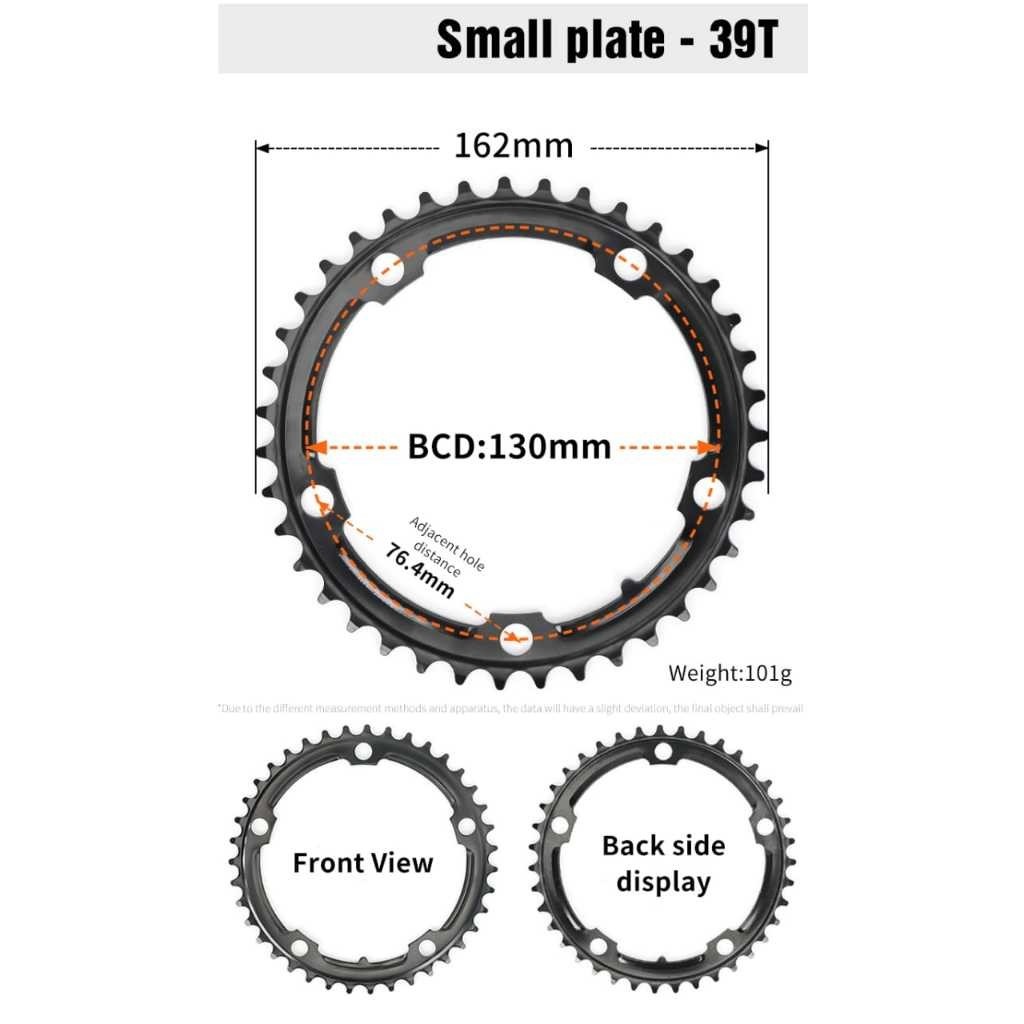 Jual Chainring Lebycle Double Triple 130 BCD 39T 50T 53T Non Narrow ...